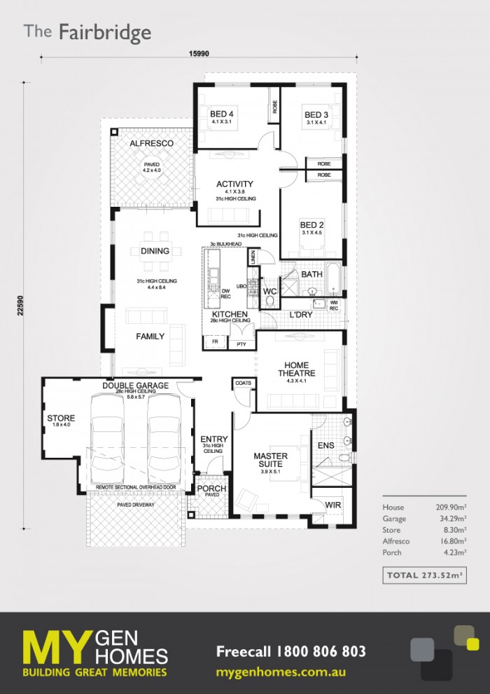 The Fairbridge display home, Perth - mygen homes