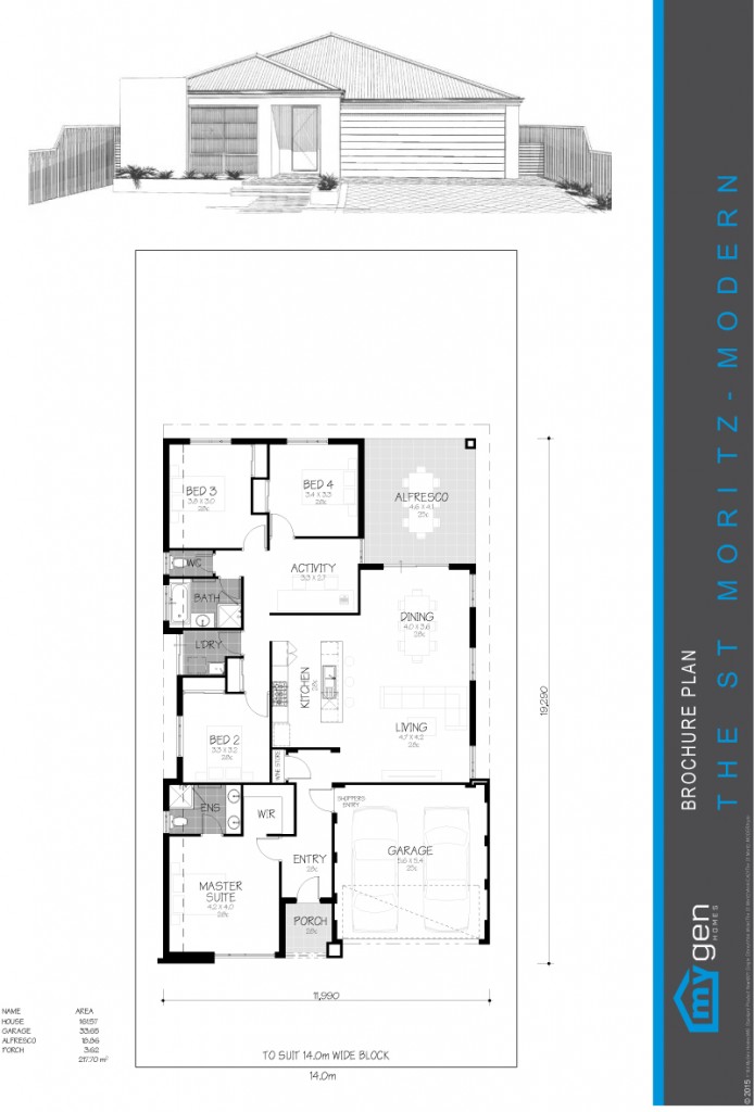 The St Moritz single storey home - mygen homes